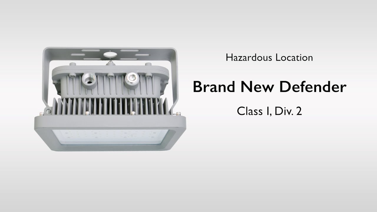NJZ Lighting Brand New Defender Series UL Class I Div.2 - YouTube