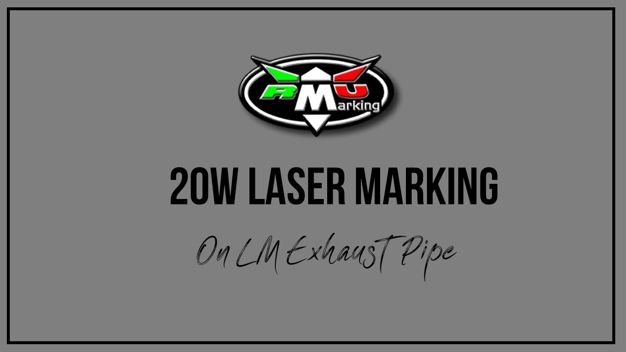 Laser Marking || Clean engraving on exhaust pipe - YouTube