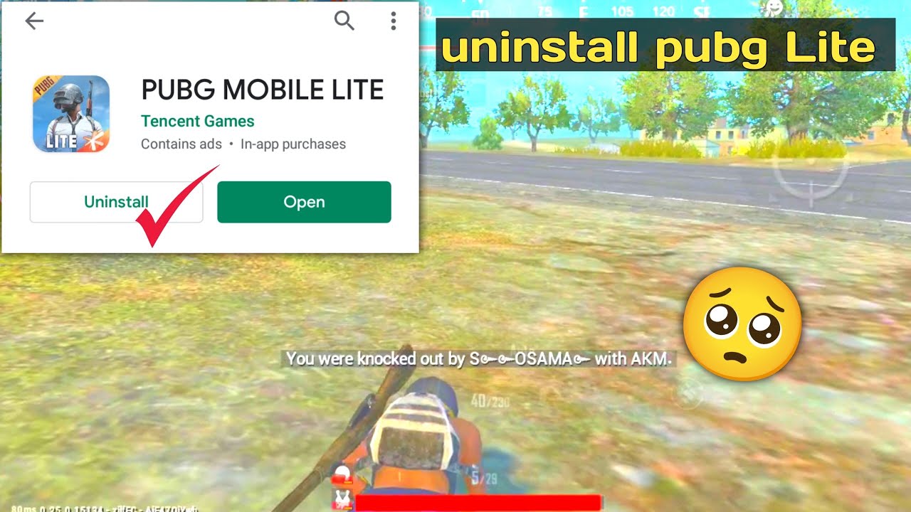 i Uninstall pubg Lite 🥺 - YouTube