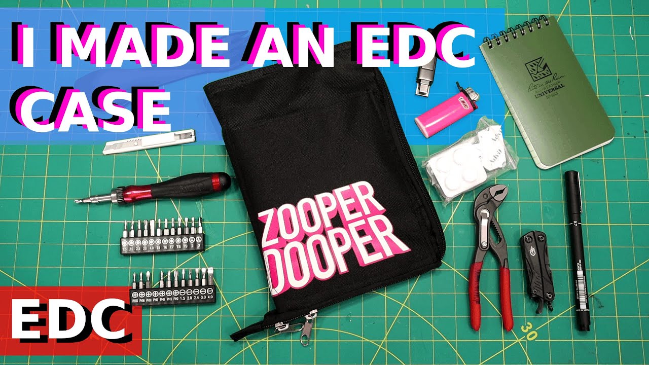EDC - I made an EDC Case (Every Day Carry) - YouTube