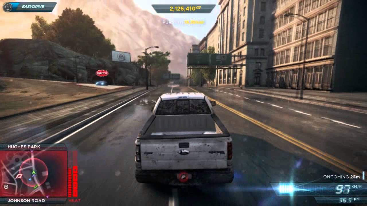 NFS Most Wanted 2012 - Ford Raptor Cop Chase - YouTube