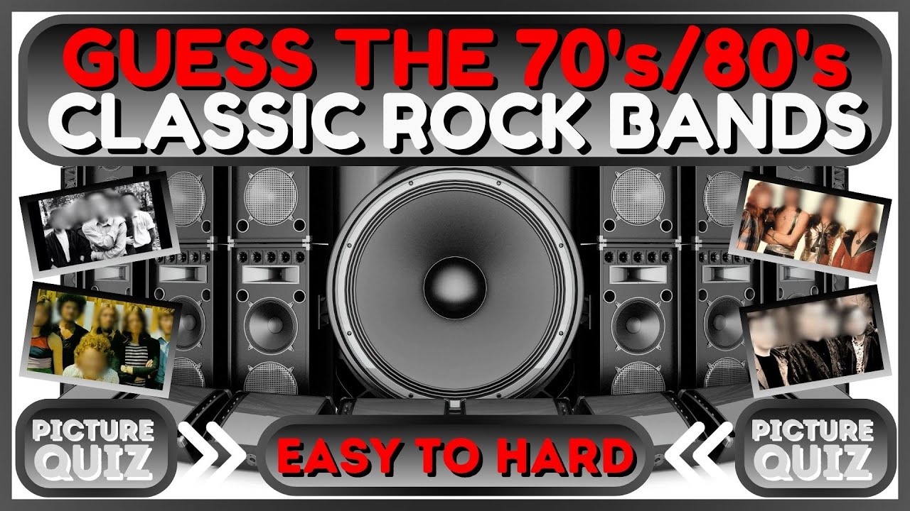 GUESS THE 70's/80's CLASSIC ROCK BANDS - Picture Quiz - CAN YOU GET 10 ...