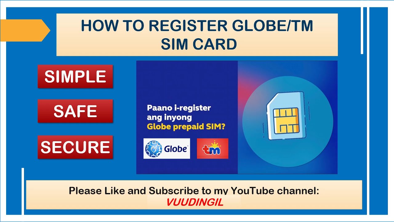 GLOBE TM SIMCARD REGISTRATION, SAFE AND SECURED ONLINE SIM REGISTRATION ...