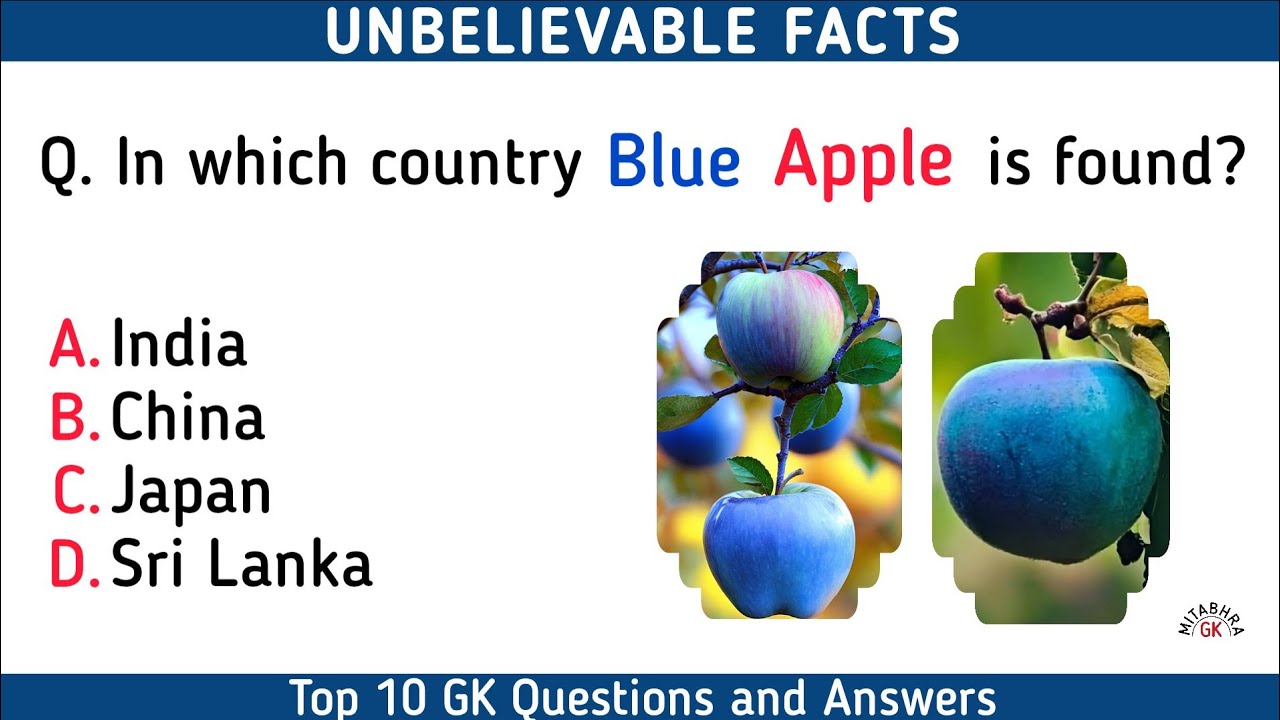 Unbelievable Facts about Countries Around the World | GK | General ...