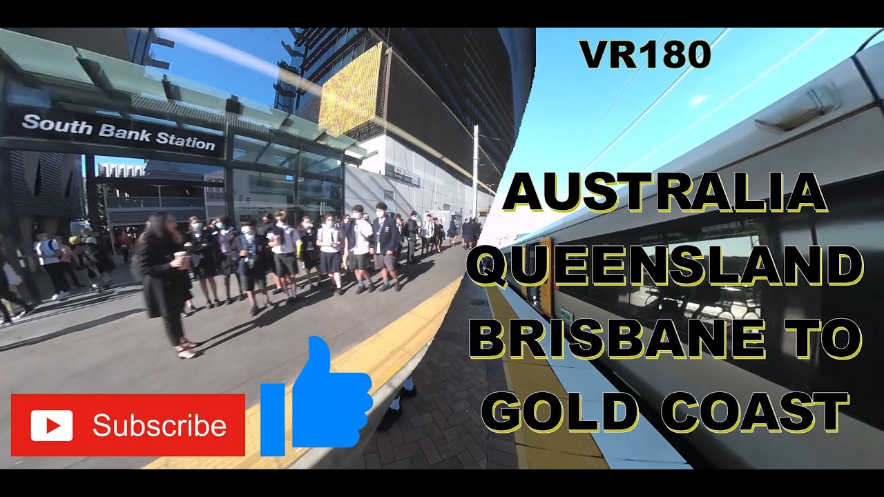 VR180 3D Steroscopic train ride from Southbank in Brisbane Queensland ...