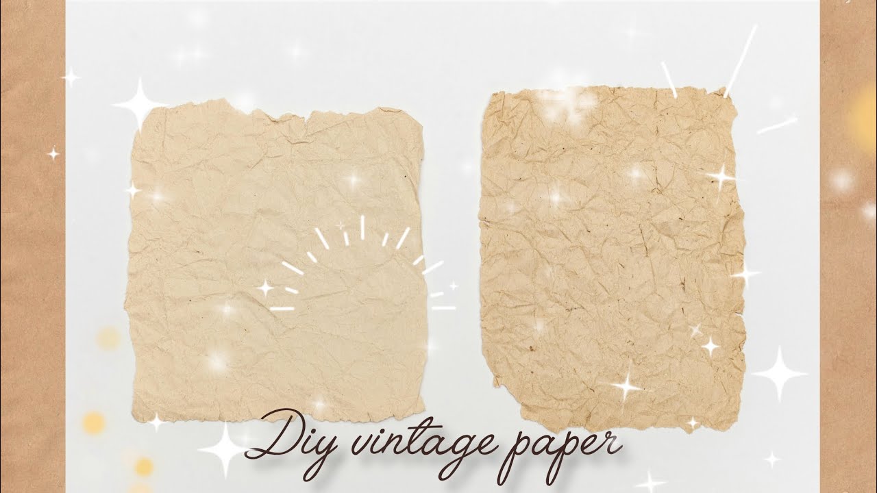 How to make vintage paper। old paper। diy vintage paper। Artistic Soha ...