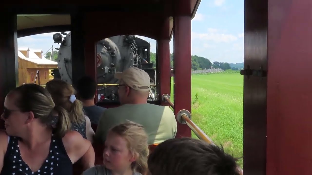 Strasburg PA Railroad Ride-A-Long Open Air Car - YouTube