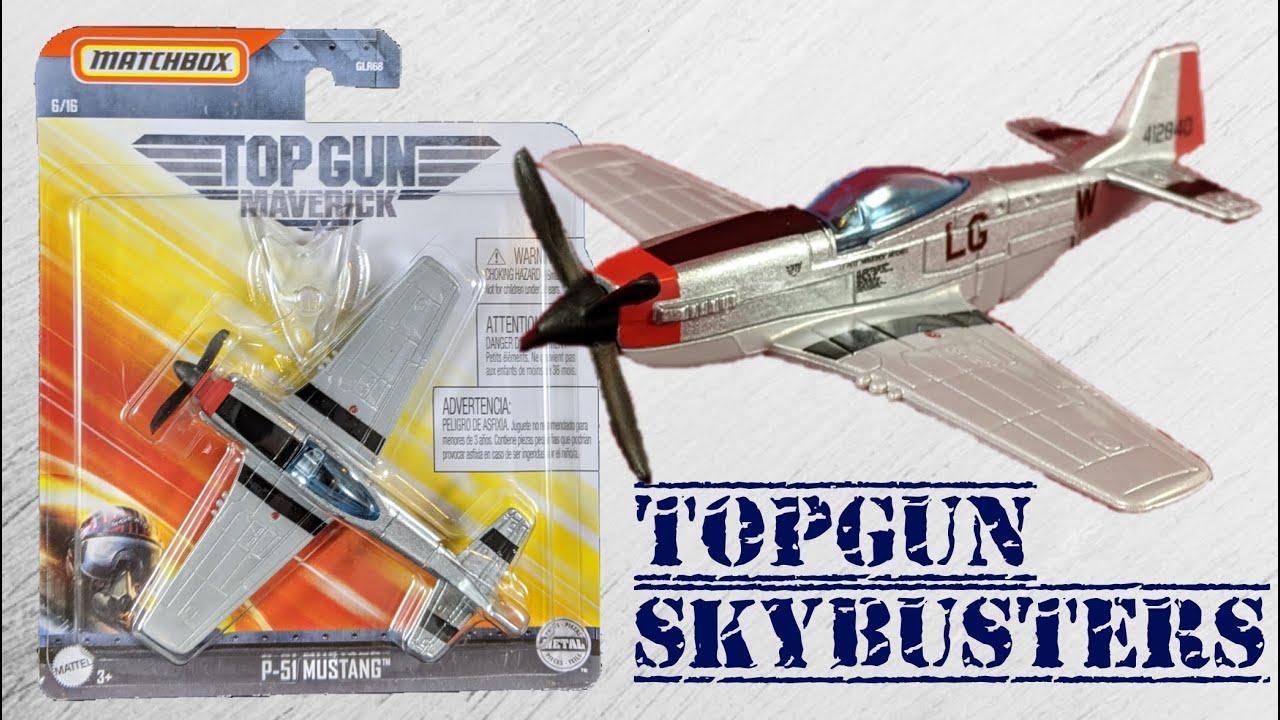 2020 Matchbox Skybusters Topgun Maverick Second Wave Featuring the P-51 ...