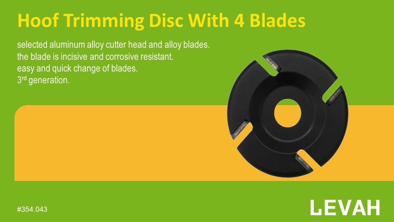 LEVAH -hoof discs knives, best hoof trimming disc, cattle hoof trimming ...