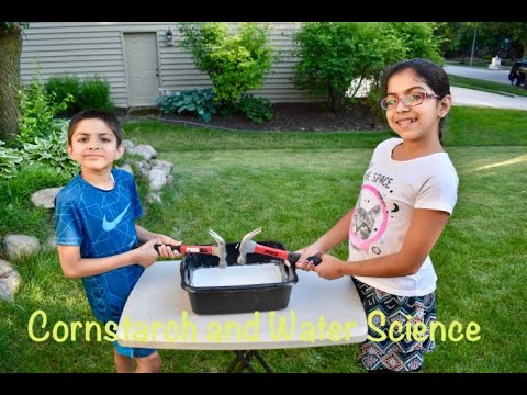 Cornstarch and Water Experiment | Cornstarch Walk on Water | How to ...