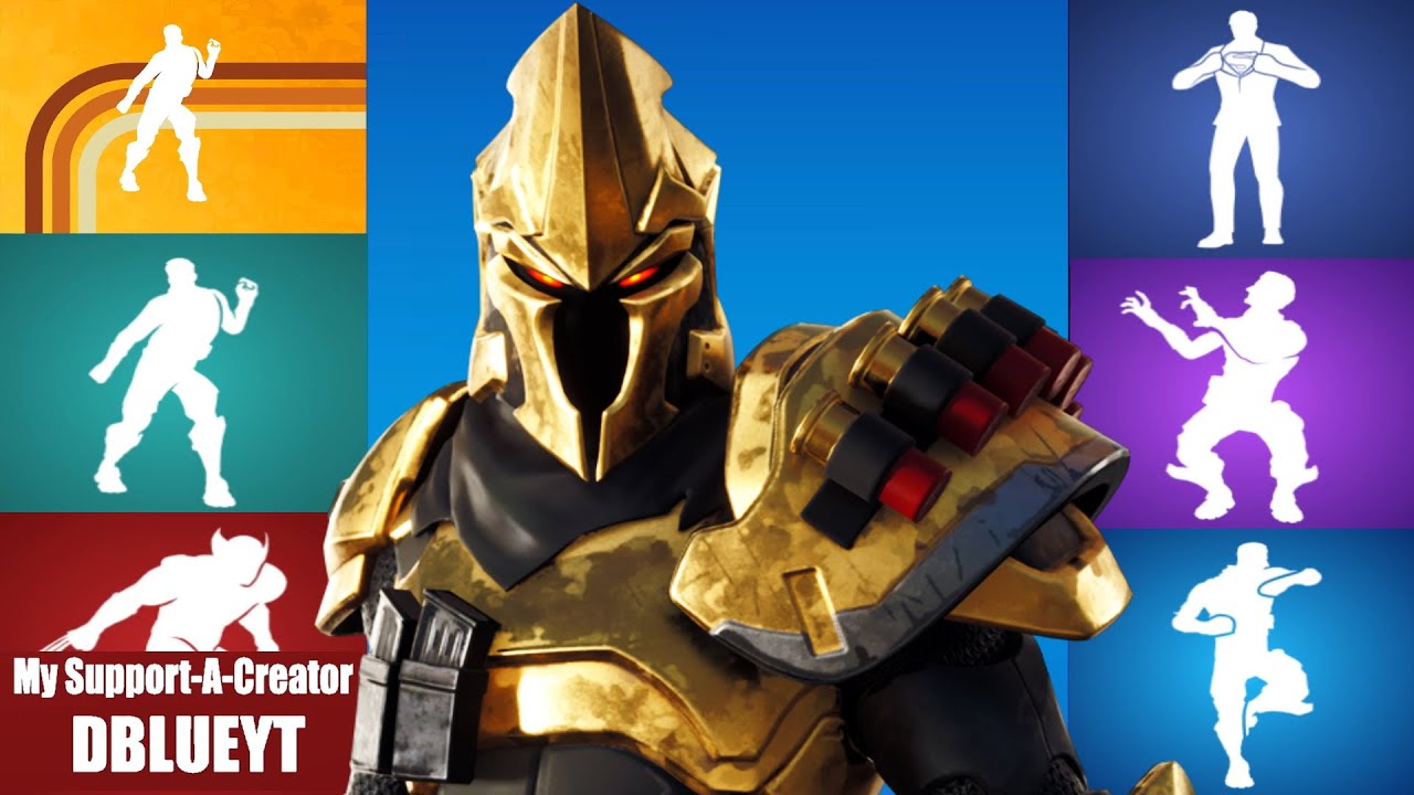 Ultima Knight Performs All Emotes & Dances in Fortnite - YouTube