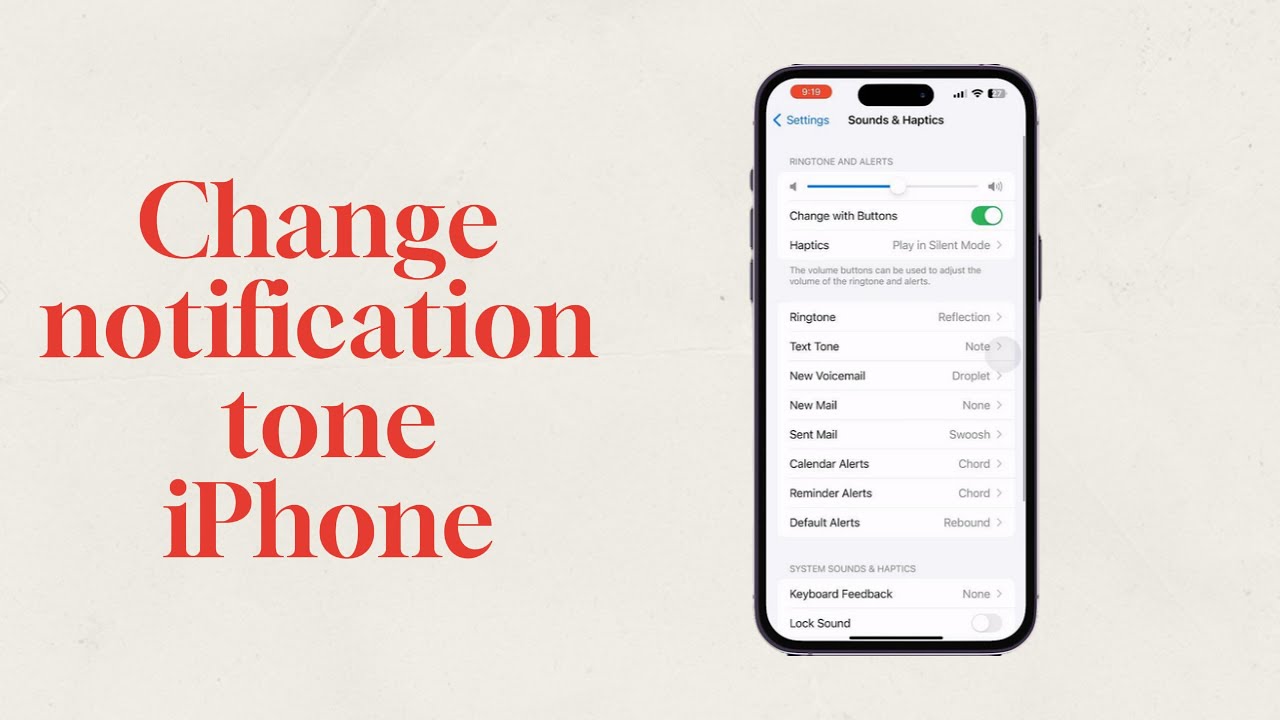 How to Change Notification Tone in iPhone - YouTube