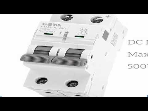 GEYA Din Rail DC MCB 6KA 2P 500V Mini Circuit Breaker DC 6A 10A 16A 20A 25A 32A 40A 50A 63A ...