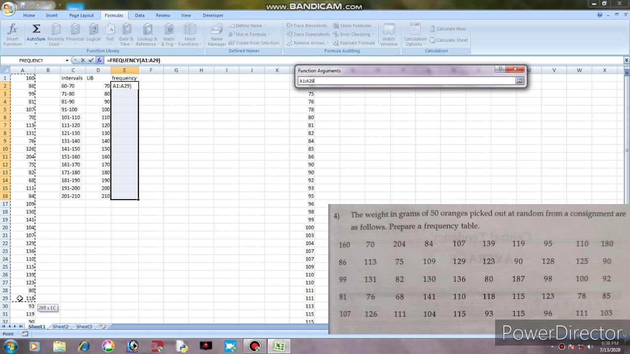 Bsc. Mathematics S4 Statistics Lab... Classification and Tabulation-Step 2 - YouTube