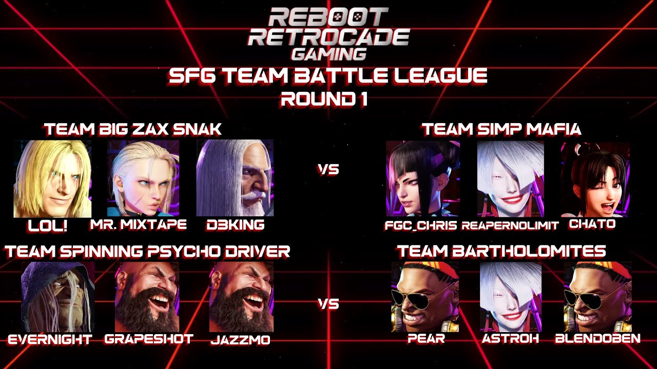 Reboot SF6 Team Battle League - Round 1 - YouTube