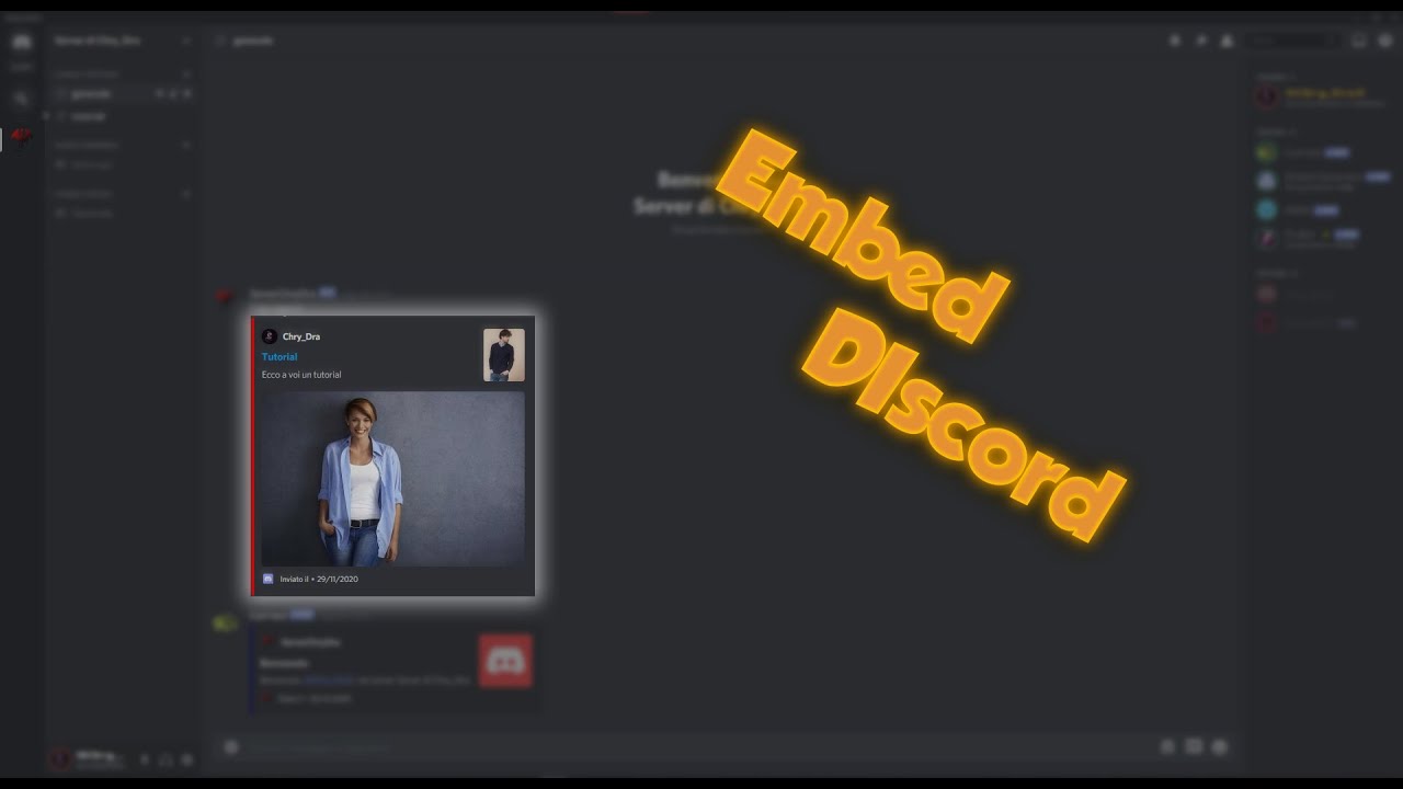 TUTORIAL Embed Discord Embed Di Benvenuto Embed Semplice YouTube tutorial-embed-discord-embed-di-benvenuto-embed-semplice-youtube