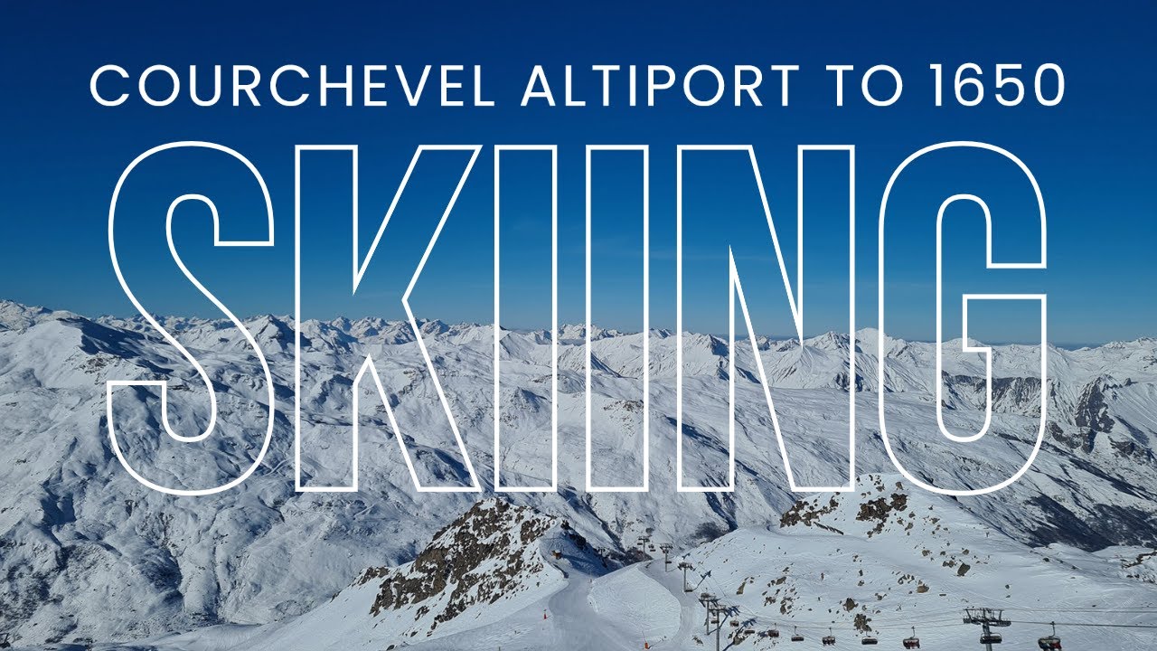[4k] Courchevel Altiport to Moriond (Courchevel 1650) - YouTube