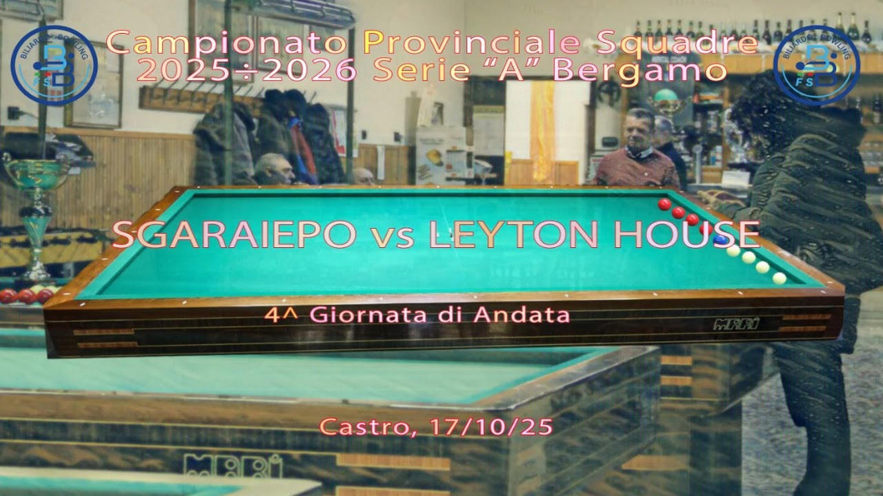 Camp. Prov. Squadre 2025÷26 Serie "A" Bergamo (17/10/25) - YouTube