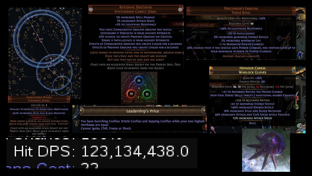 120M+ DPS Charge Stacking Frenzy of Onslaught Build Update POE Phrecia ...