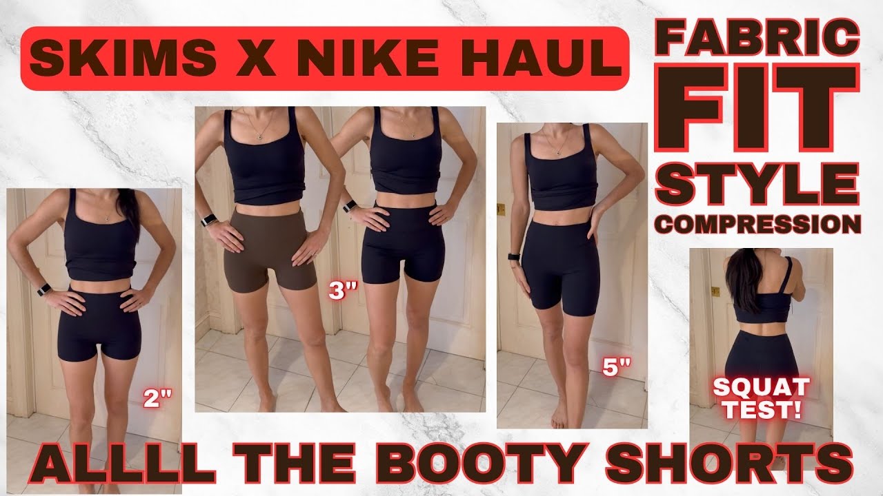 🖤 SKIMS x Nike Collaboration | Full Collection Try-On & Honest Review ...