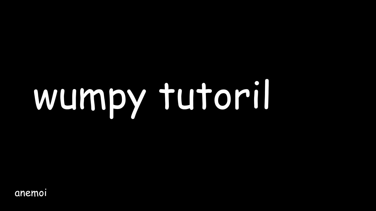 wumpy tutoral - YouTube