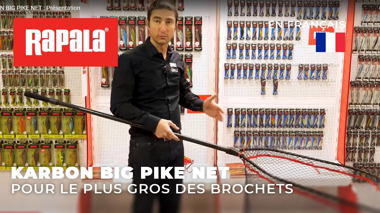Épuisette Karbon Big Pike Net : pour le plus gros des brochets - YouTube