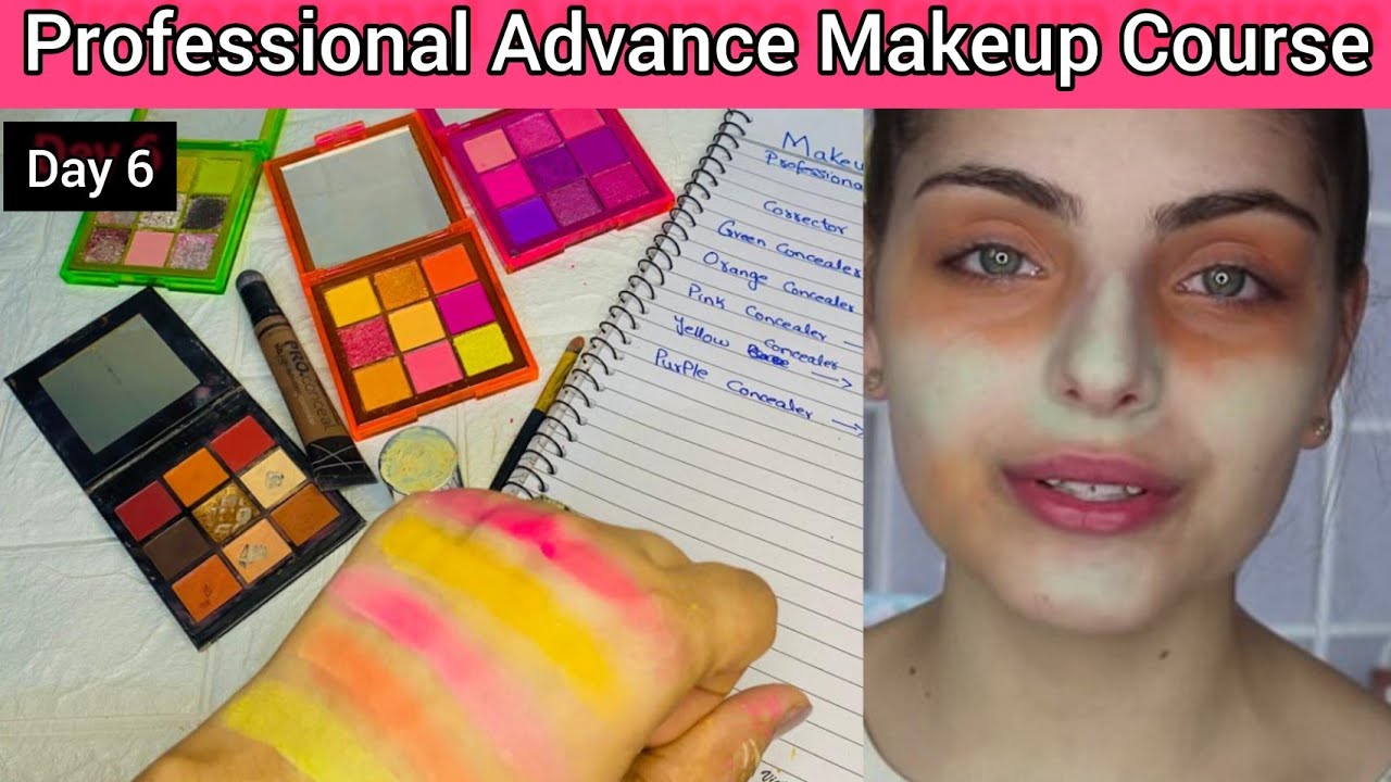 professional Advance Makeup Class Day 6 | How To Make Color Corrector ...
