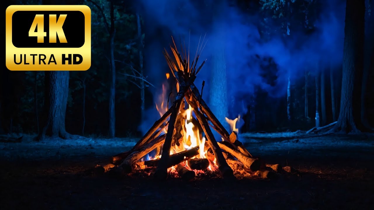 🔥 The Best Burning Fireplace Sounds with Soft Fire Logs for a Cozy ...