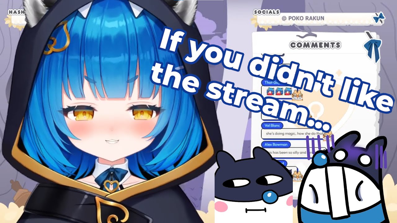 Poko has a hard time ending stream! - YouTube