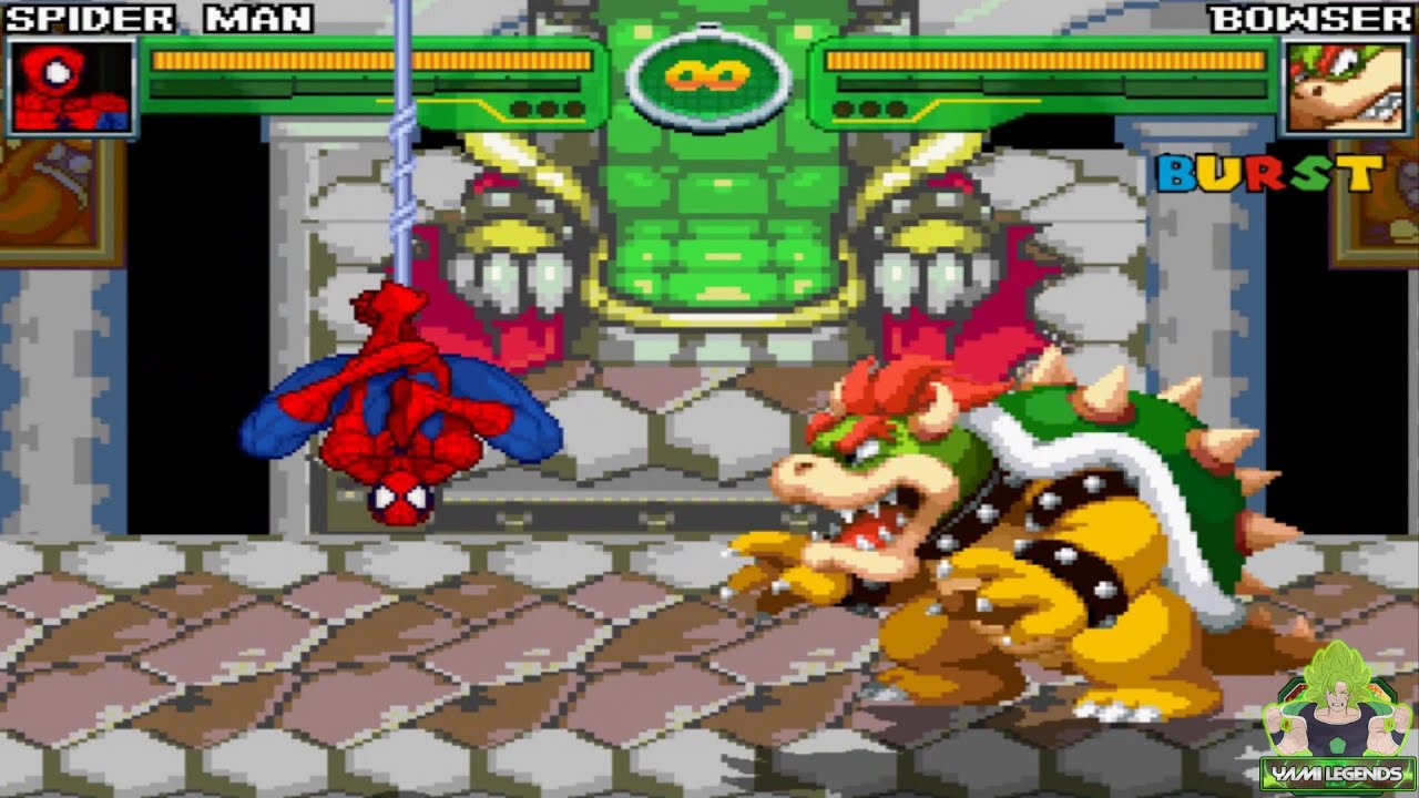 M.U.G.E.N. Battles | Spider-Man vs Bowser - YouTube