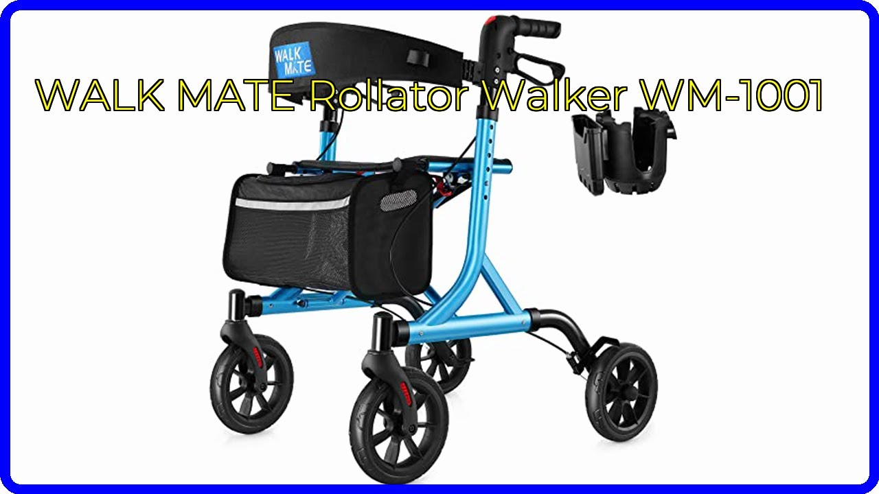 REVIEW (2026): WALK MATE Rollator Walker WM-1001. ESSENTIAL details ...