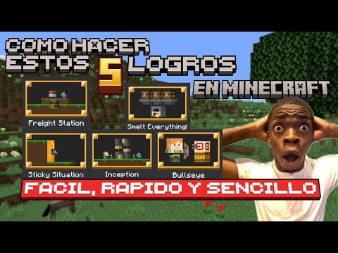 COMO HACER ESTOS 5 LOGROS EN MINECRAFT BEDROCK | Tutorial rápido 🔥 ...