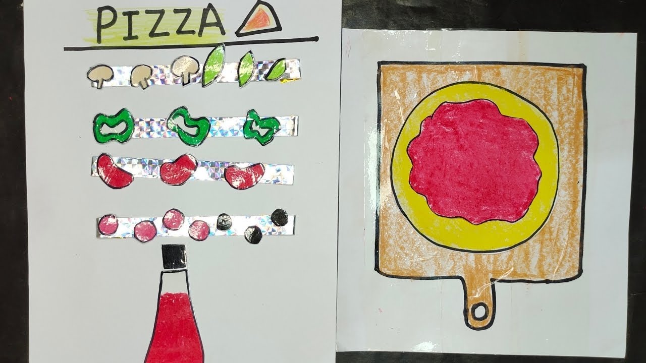 [💸 paperdiy💸] Making Paper Pizza 🍕Tutorial asmr |Easy Paper play Pizza ...