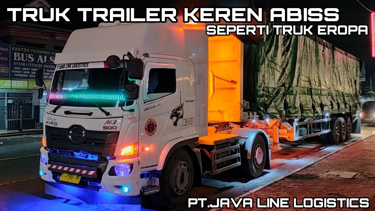 TRUK HINO 500 SEPERTI TRUK EROPA,KEREN ABISSS || PT.JAVA LINE LOGISTICS - YouTube