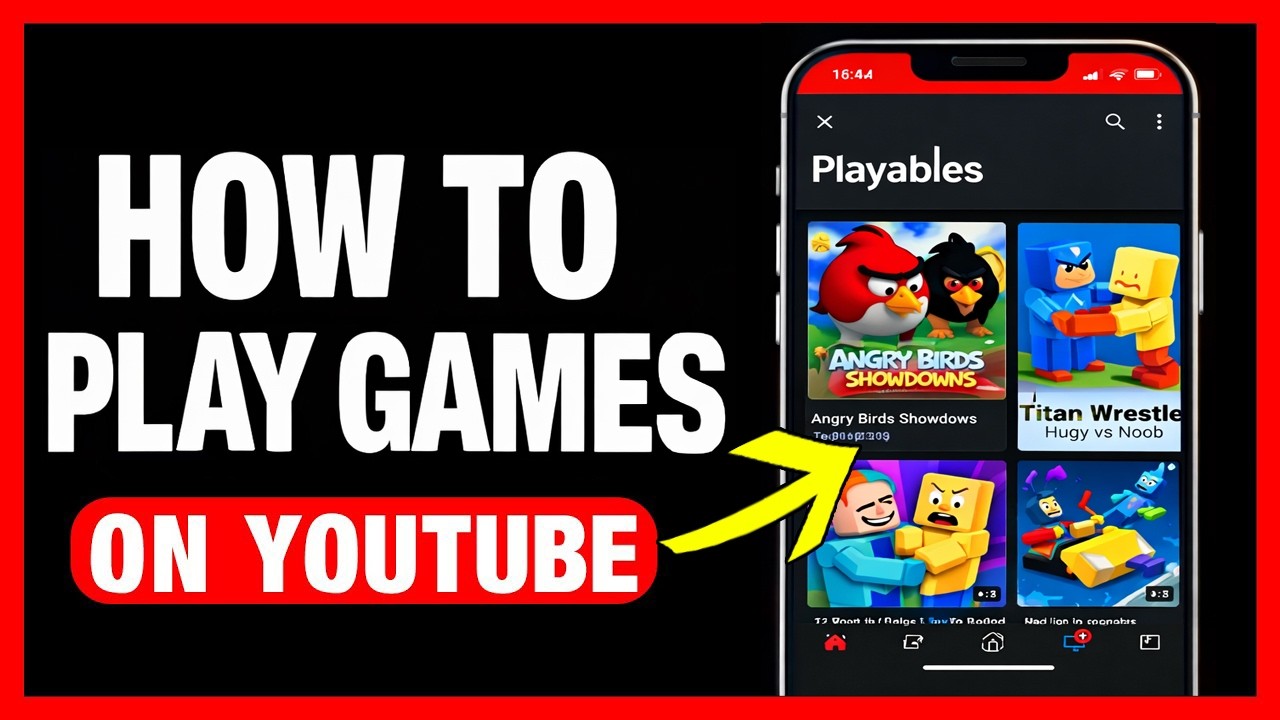 How To Play Games On YouTube (YouTube Playables 2025 Tutorial) | Play ...