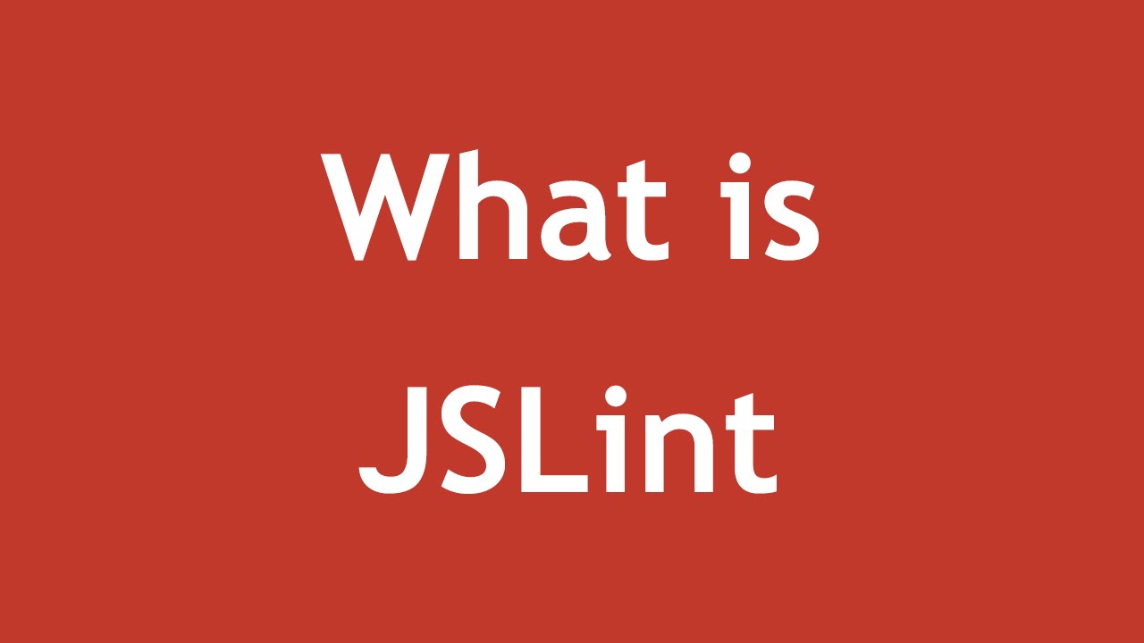 Dev Discuss In Arabic What Is Jslint Youtube
