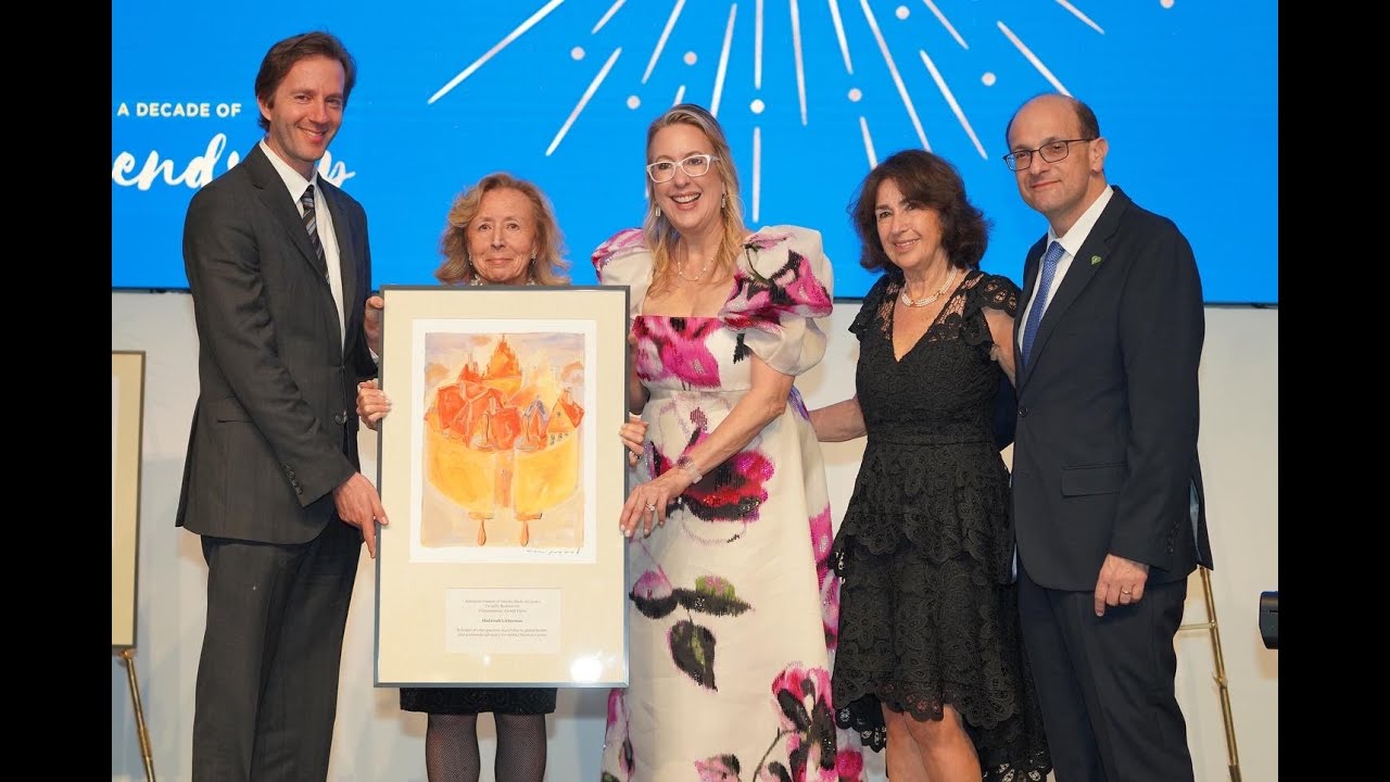 Hadassah Lieberman, Soroka's Humanitarian Award Recipient - YouTube