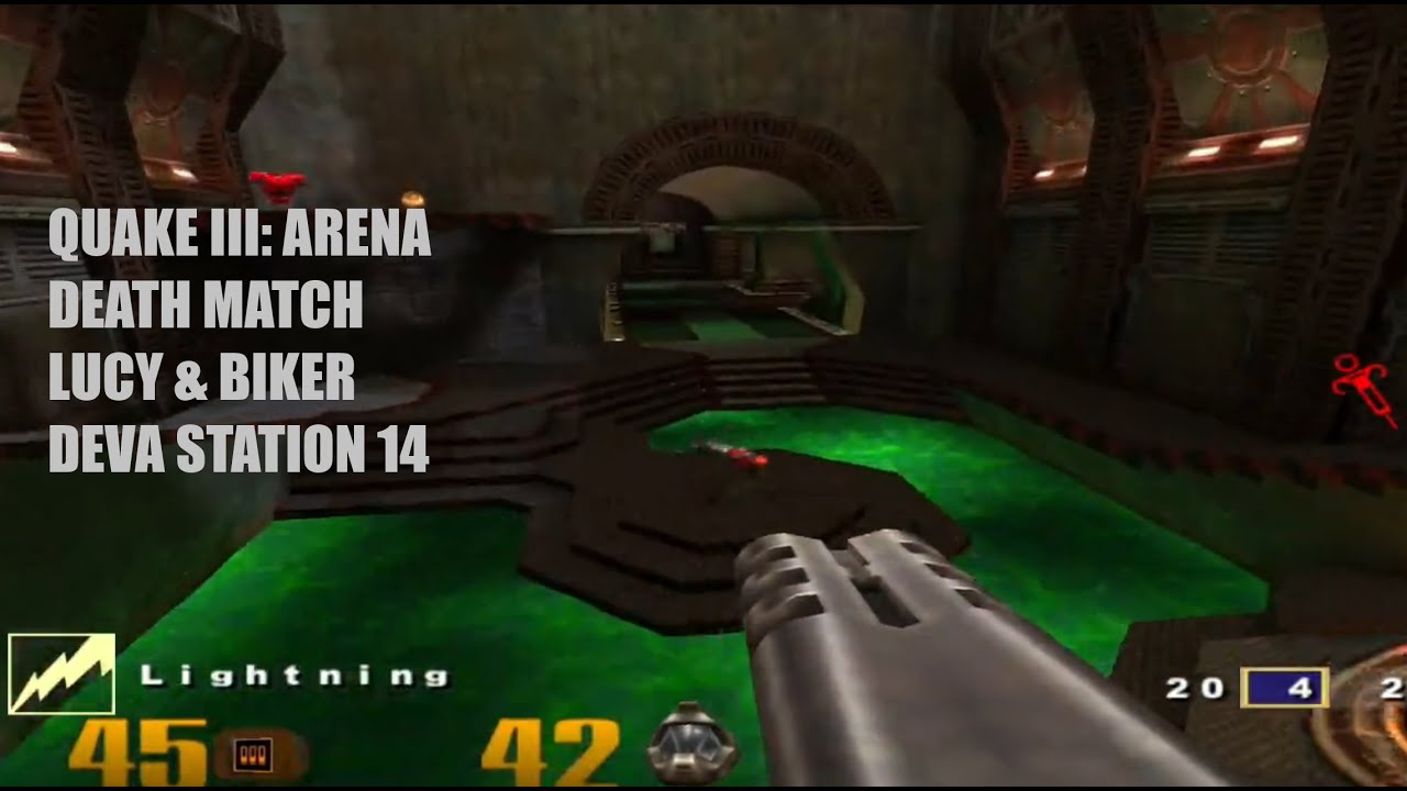 Quake III: Arena - Death Match - Lucy & Biker - Deva Station 14 - YouTube