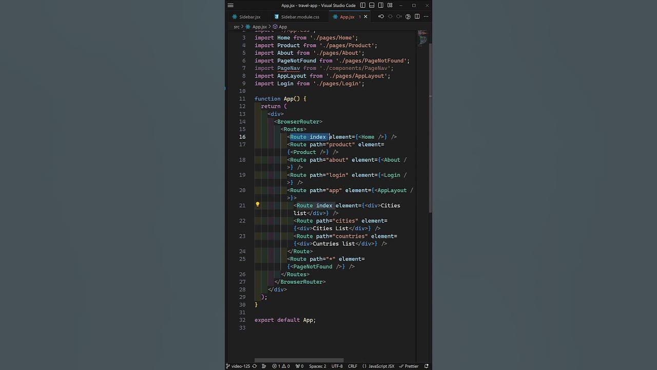 Implement Index Route For The Nested Routes In React Router React18 Leelawebdev React Youtube 0692