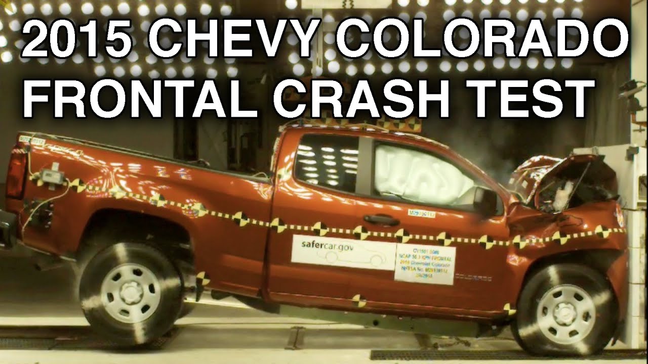 2015 Chevrolet Colorado Crash Test (Frontal Crash) - YouTube