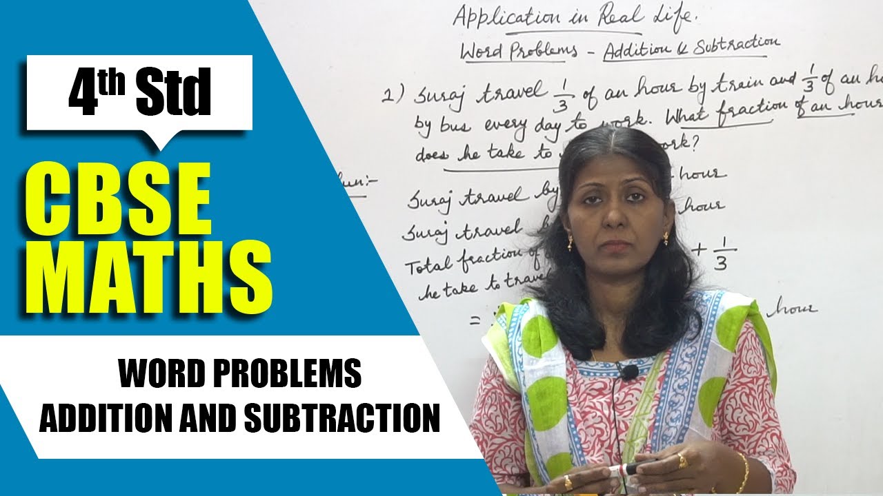 4th Std CBSE Maths Syllabus | Word Problems - Addition and Subtraction ...