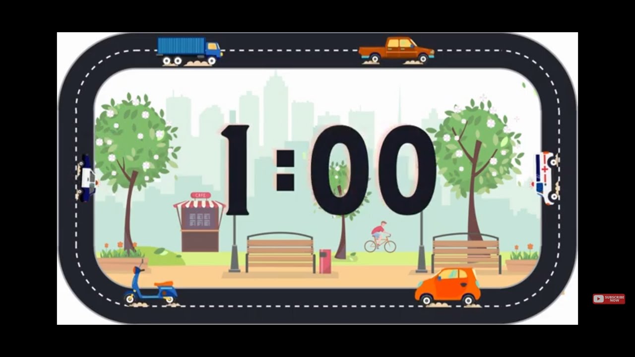 1 Minute Car Theme Timer with City Sounds - YouTube