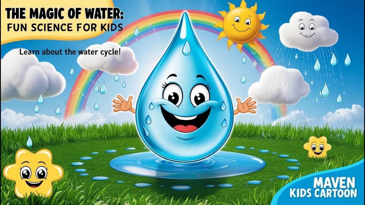 THE MAGIC OF WATER|| FUN SCIENCE CARTOON FOR KIDS|| LEARN ABOUT THE ...