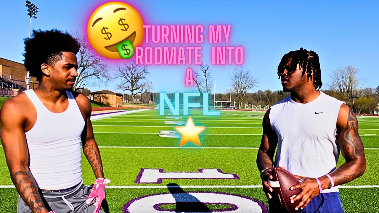 TURNING MY ROOMMATE INTO A NFL STAR ( PROJECT NFL pt1 ) - YouTube