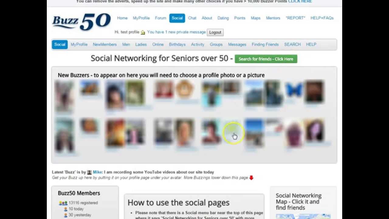 How to search and find friends on Buzz50 - YouTube