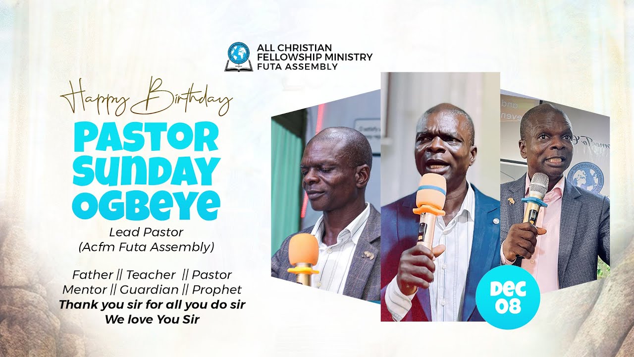 PASTOR'S APPRECIATION SERVICE || SUNDAY, 8TH DECEMBER - YouTube