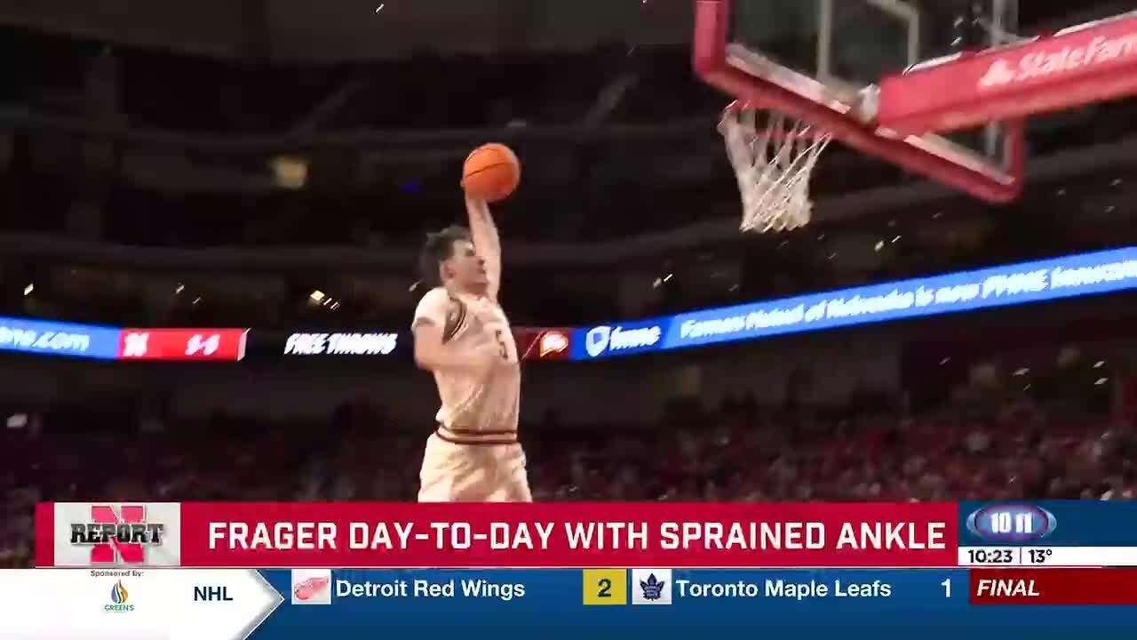Frager day-to-day with ankle injury - YouTube