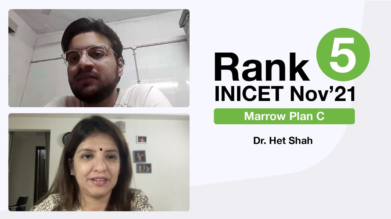 Rank 5 INI CET , Dr Het Shah shares his preparation strategy with Dr Sakshi Arora. - YouTube
