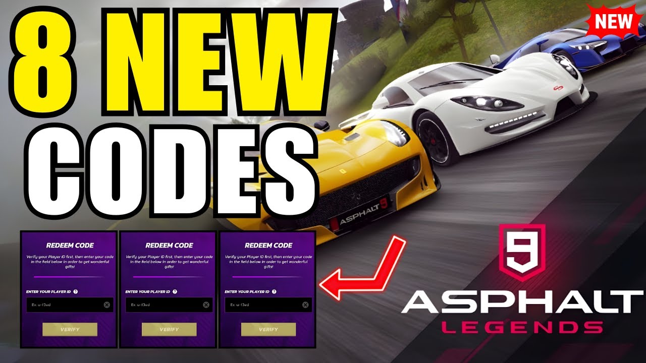 ⚡25-DECEMBER UPDATED CODES⚡ASPHALT LEGENDS UNITE REDEEM CODES - ASPHALT ...