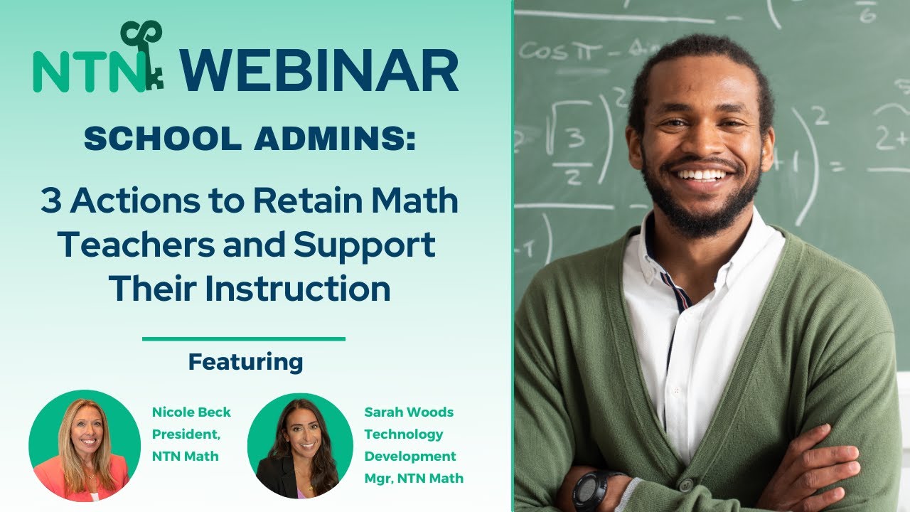 3 Actions to Retain Math Teachers and Support Instruction - YouTube
